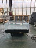 China Open Island Refrigerated Display Counter with R290 Refrigerant 4-Sided Transparent Design and Digital Thermostat for sale