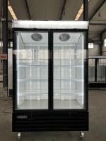 China Deep Capacity Upright Reach In Cooler Freezer Glass Door Merchandiser R290 115V Inverter compressor Eco-friendly for sale