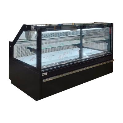 China R290 Static Cooling Serve Over Counter Fresh Meat Deli Refrigerated Display Case for sale