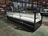 China R290 Static Cooling Serve Over Counter Fresh Meat Deli Refrigerated Display Case for sale