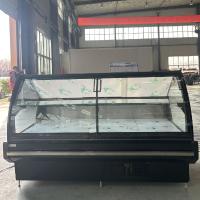 China Curved Glass Serve-Over Counter THEA C P  for Butcher & Supermarket for sale
