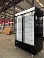 China KBGDM Series Frameless Triple Glazed Anti-Fog Glass Door Upright Commercial Fridge with Embraco Inverter Compressor and Digital Dixell Thermostat for sale