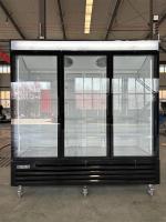 China KBGDM Series Frameless Triple Glazed Anti-Fog Glass Door Upright Commercial Fridge with Embraco Inverter Compressor and Digital Dixell Thermostat for sale