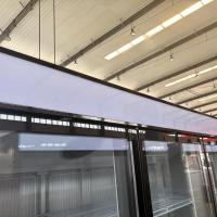 China KBGDM Series Frameless Triple Glazed Anti-Fog Glass Door Upright Commercial Fridge with Embraco Inverter Compressor and Digital Dixell Thermostat for sale