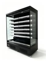China R290 Open Display Chiller With Night Blinds And High‑Loading Adjustable Shelving for sale