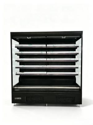 China R290 Open Display Chiller With Night Blinds And High‑Loading Adjustable Shelving for sale