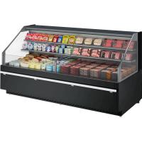 China Semi Vertical Multideck Refrigerated Display Case Open Front Self Service Chiller with Defrost Heater for sale