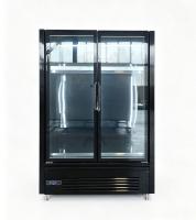 China Upright Glass‑Door Commercial Freezer R290 Triple‑Glazed Anti‑Fog Glass Vertical LED for sale