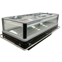 China Dual-Mode Chiller & Freezer Island Cabinet, Ultra-High-Glass Ice Cream Display Showcase VISION P for sale
