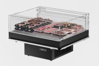 China Four Sided Transparent Island Promotion Chiller Plug In Commercial Display Cooler R290 for sale