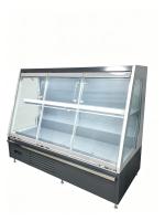 China Commercial Swing & Sliding Door Chiller Low‑E Glass Adjustable Shelves Panoramic Endpanel for sale