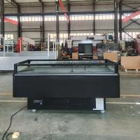 China Plug In Open Top Island Freezer Chiller Switchable Dual Temperature Display Case LED Lights R290 for sale