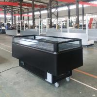 China Plug In Open Top Island Freezer Chiller Switchable Dual Temperature Display Case LED Lights R290 for sale