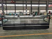 China premium meats display cabinet for Large Supermarket  with bottom cold plate for sale