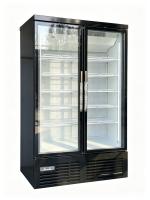 China Low‑E Glass Upright Display Chiller Dixell Thermostat R290 Refrigerant for sale