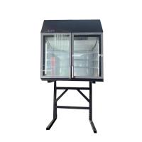 China Switchable Glass Door Freezer Chiller Commercial Display Cabinet With Steel Support R290 for sale