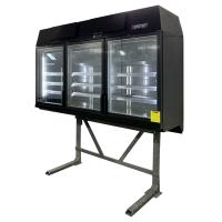 China Switchable Glass Door Freezer Chiller Commercial Display Cabinet With Steel Support R290 for sale