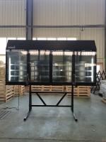 China Switchable Glass Door Freezer Chiller Commercial Display Cabinet With Steel Support R290 for sale