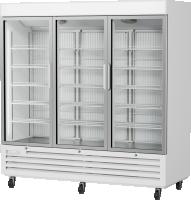 China Commercial Inverter Glass Door Display Fridge Freezer With R290 Refrigerant for sale
