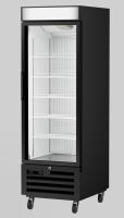 China Plug‑in Swing Glass Door Refrigerator Freezer With Inverter Compressor for sale