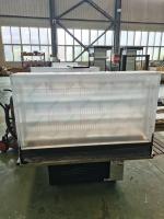 China Semi Vertical Open Type Display Chiller with R290 Refrigerant Four-Sided Transparent Glass and Digital Thermostat for sale