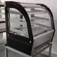 China Countertop Cake Display Refrigerator Flat Or Curved Glass Bakery Showcase Vantilated Cooling for sale