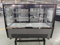 China Countertop Cake Display Refrigerator Flat Or Curved Glass Bakery Showcase Vantilated Cooling for sale