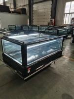 China Commercial Freezer with Convertible Fridge and Freezer Modes Ultra-High Panoramic Glass and Low-E Sliding Door for sale