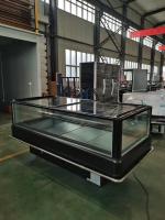 China Commercial Freezer with Convertible Fridge and Freezer Modes Ultra-High Panoramic Glass and Low-E Sliding Door for sale