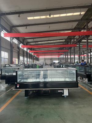 China Commercial Freezer with Convertible Fridge and Freezer Modes Ultra-High Panoramic Glass and Low-E Sliding Door for sale