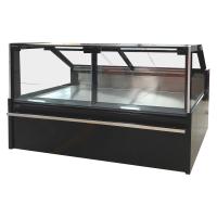 China Remote Flat Glass Deli Counter Cabinet  With 304 Stainless Steel Interior for sale