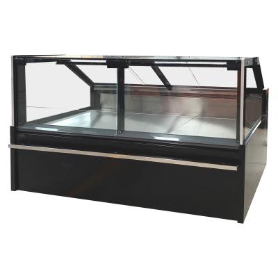 China Remote Flat Glass Deli Counter Cabinet  With 304 Stainless Steel Interior for sale