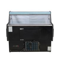 China Plug-in Curved Deli Chiller With Storage Cabinet For Fresh Food Display for sale