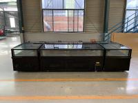 China Commercial Island Freezer with R290 Refrigerant Static Cooling System and Auto Defrost for Supermarkets for sale