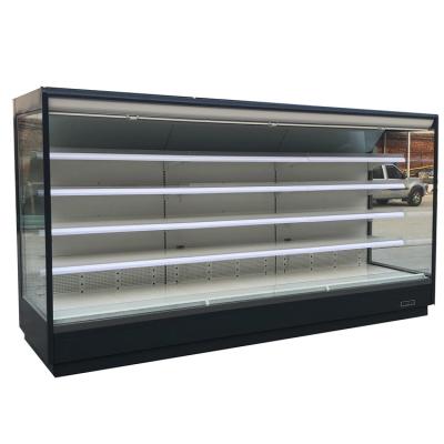 China GAEA Supermarket Beverages Yogurt Fruits Vegetables Multideck Display Cooler for sale