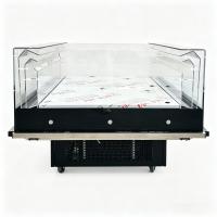 China Four-Sided Transparent Plug-in Island Chiller For Supermarket Fresh Food for sale