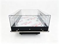 China Four-Sided Transparent Plug-in Island Chiller For Supermarket Fresh Food for sale