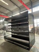 China 2500mm Commercial Multideck Open Chiller for Supermarket Fresh Food Display for sale