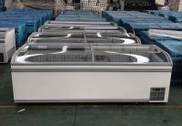 China Supermarket Island Freezer with R290 Refrigerant Static Cooling System and Auto Defrost for sale