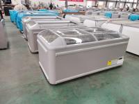 China Supermarket Island Freezer with R290 Refrigerant Static Cooling System and Auto Defrost for sale