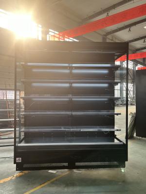 China 1875mm High Open Front Display Cooler for Supermarket Refrigeration Lines for sale