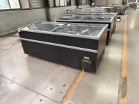 China Supermarket Island Freezer with R290 Refrigerant Static Cooling System and Digital Thermostat for sale