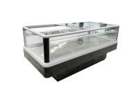 China Plug-in Island Display Freezer with Switchable Cool & Freeze Mode for sale