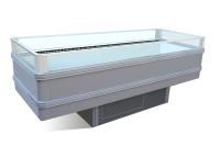 China Low-E Sliding Glass Island Chiller With Interchangeable Freeze & Chill Mode for sale