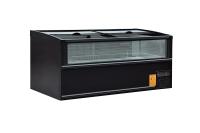 China Plug-in Static Cooling Island Freezer with Low-E Sliding Glass for sale