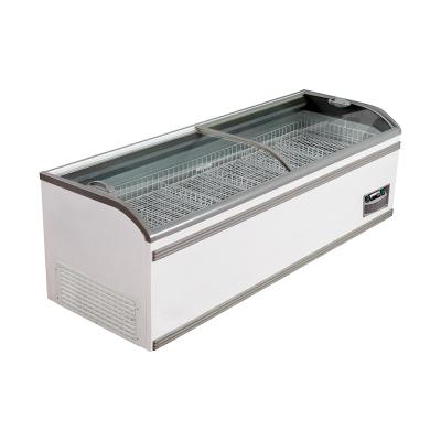 China Plug-in Self-contained Island Freezer With Automatic Defrost System for sale