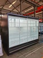 China 2500mm Remote Multideck Fridge Commercial Glass Door Merchandiser Supermarket Refrigeration Equipment for sale