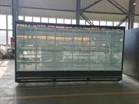China 3750mm Commercial Glass Door Refrigerator for Large Supermarket Food Display Aisles for sale