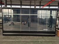 China 3750mm Commercial Glass Door Refrigerator for Large Supermarket Food Display Aisles for sale