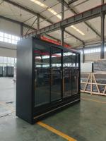 China 2500mm Tall Commercial Display Refrigerator Remote Glass Door Refrigerated Cabinet for sale